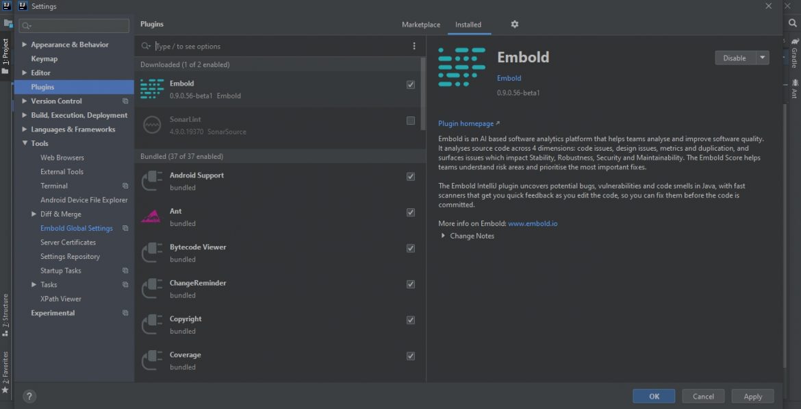 Embold Plugin For Intellij Idea Available Now Embold Blog 