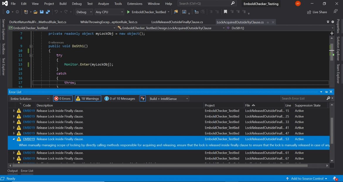 Embold Visual Studio Plugin Available Now! – Embold Blog